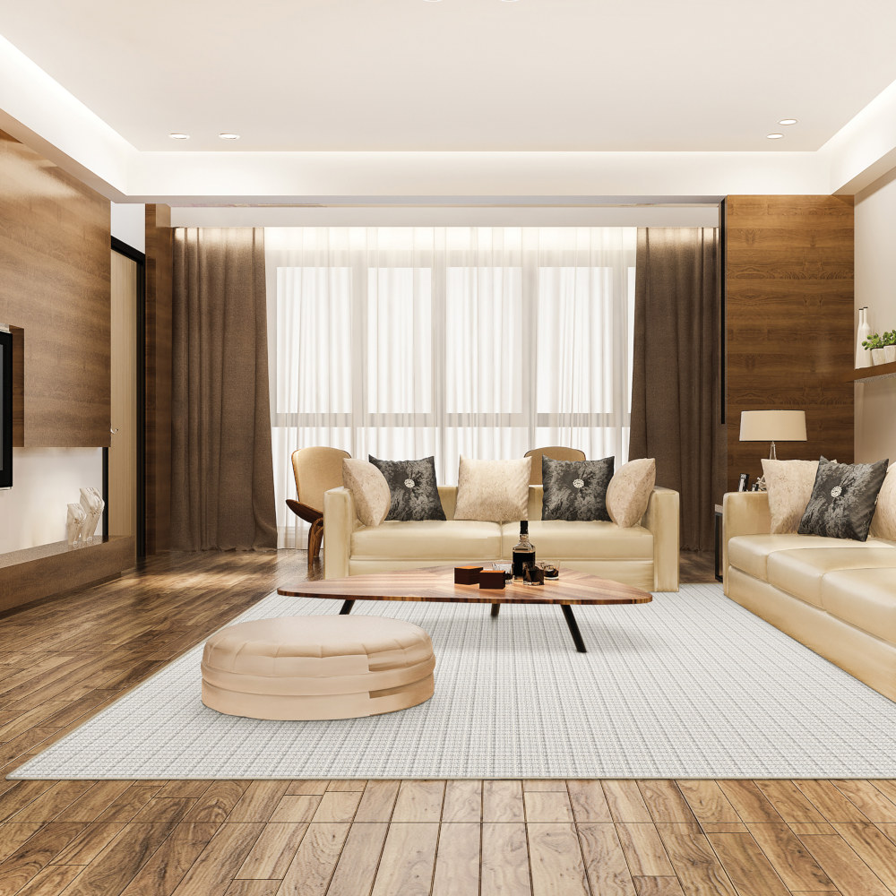 Custom Aura Mushroom Wool Area Rug