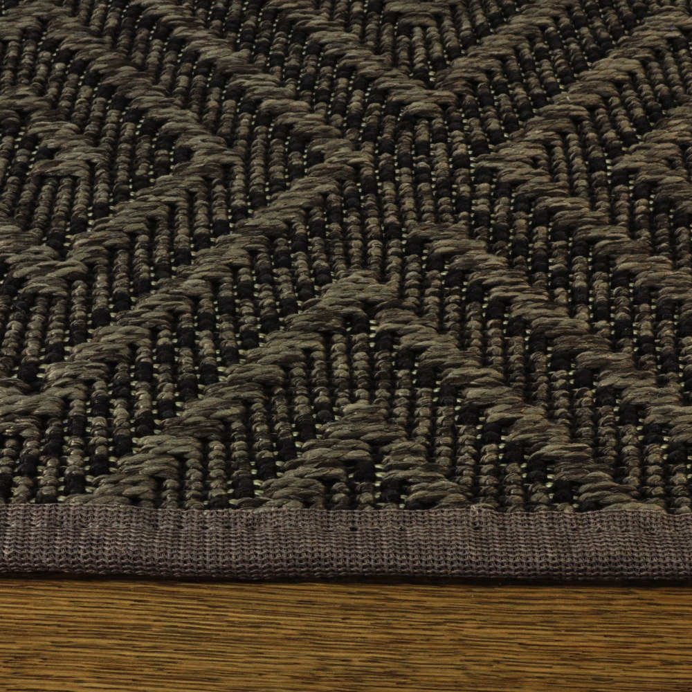 Custom Curacao Charcoal Synthetic Area Rug