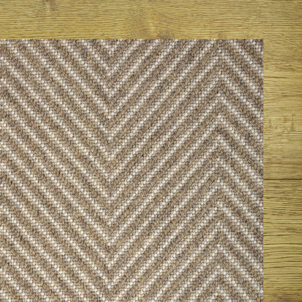 Custom Everest Tan Wool Area Rug