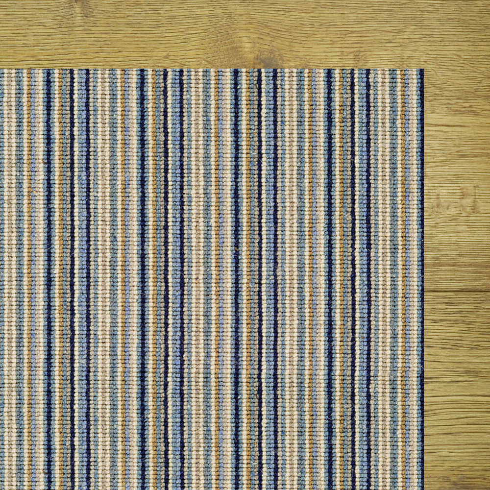 Custom Dewdrop Denim Wool Area Rug