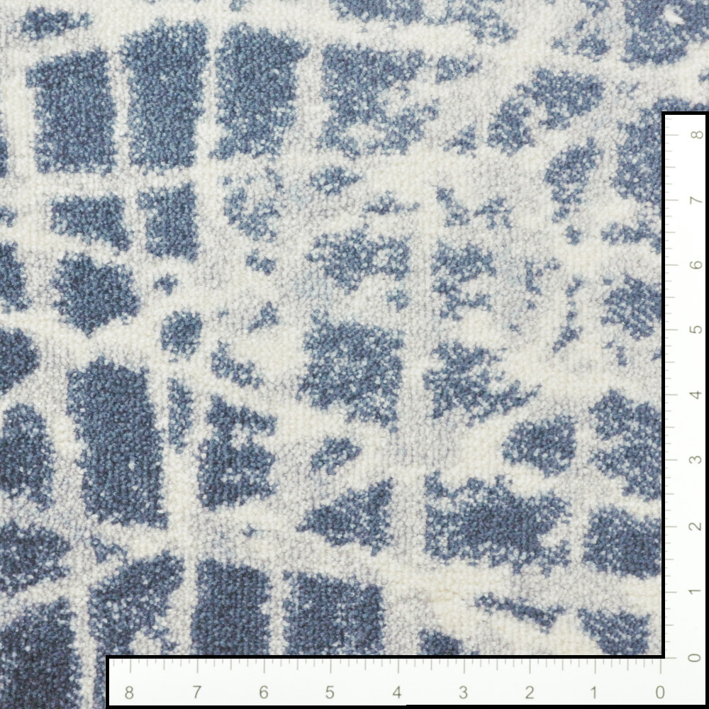 Custom Mystical Nautical Blue Synthetic Area Rug