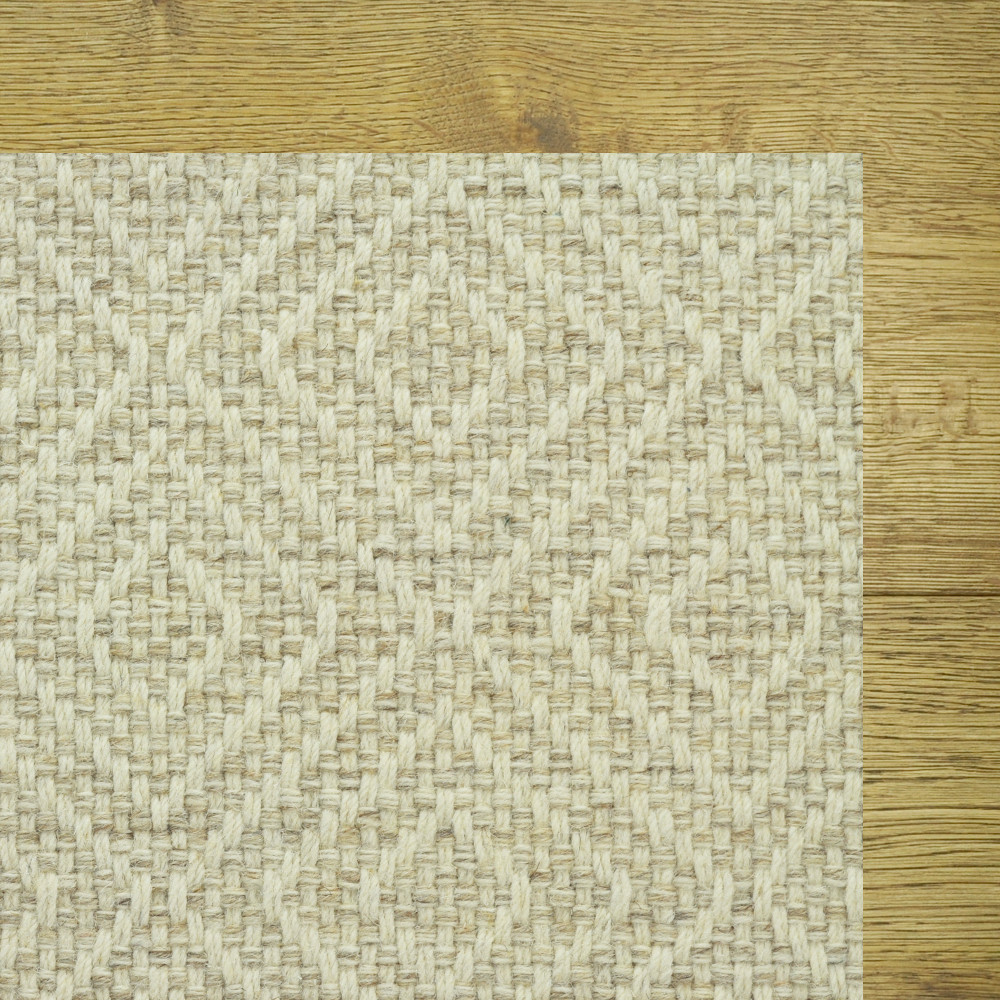 Custom Oil Nut Bay Cream Wool Area Rug
