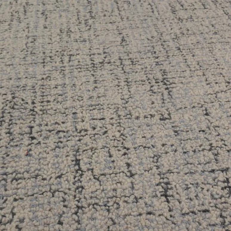 Custom Trailblazer Denim Wool Area Rug